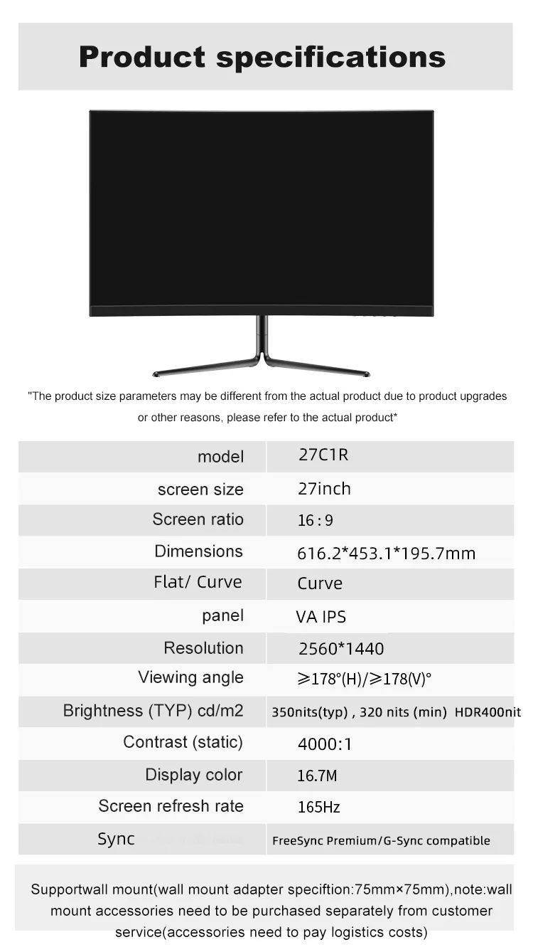 27inch 2k gaming monitor - Monitor